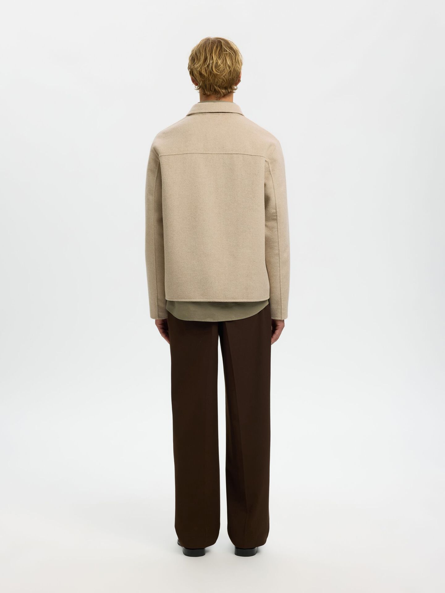 WOOL BLEND JACKET | Grey | Selected