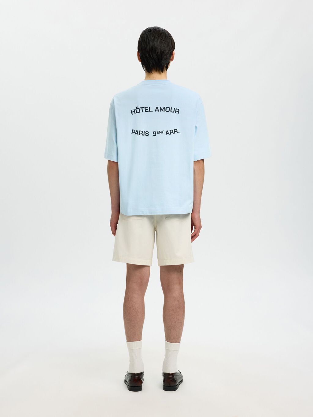 BOXY FIT T-SHIRT | Blue | Selected