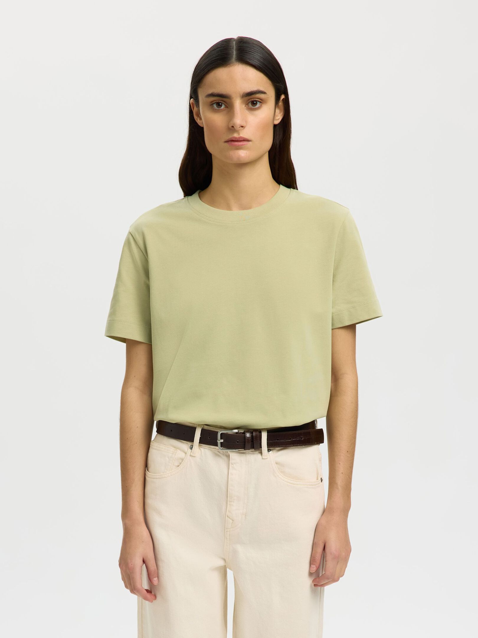 BOXY T-SHIRT | Groen | Selected