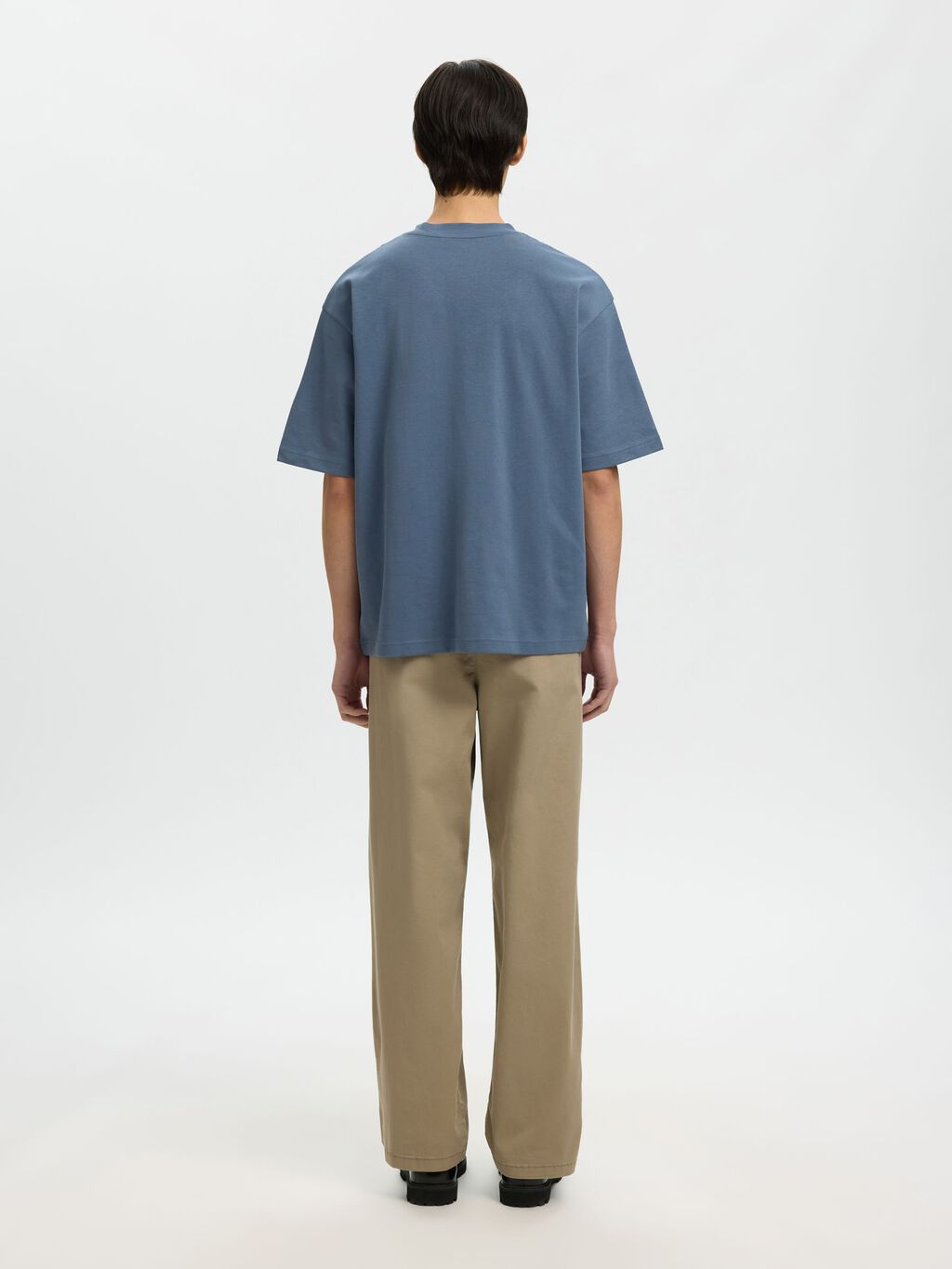 LOOSE FIT T-SHIRT | Grey | Selected