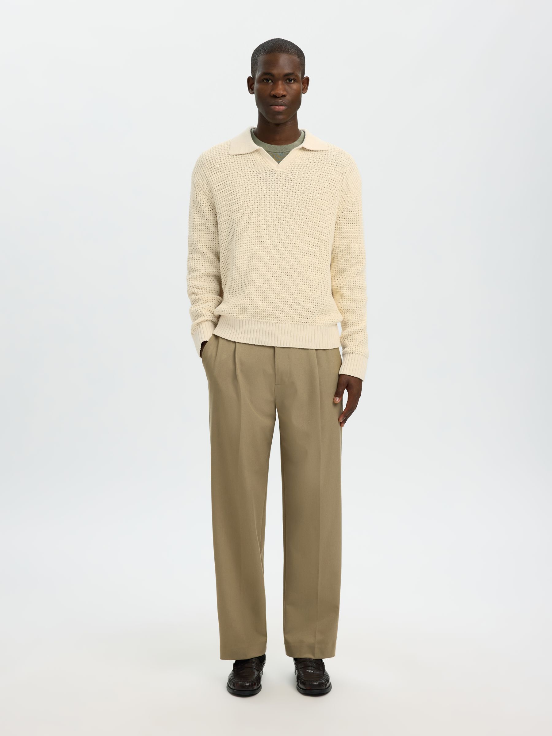 EN MAILLE POLO | Blanc | Selected