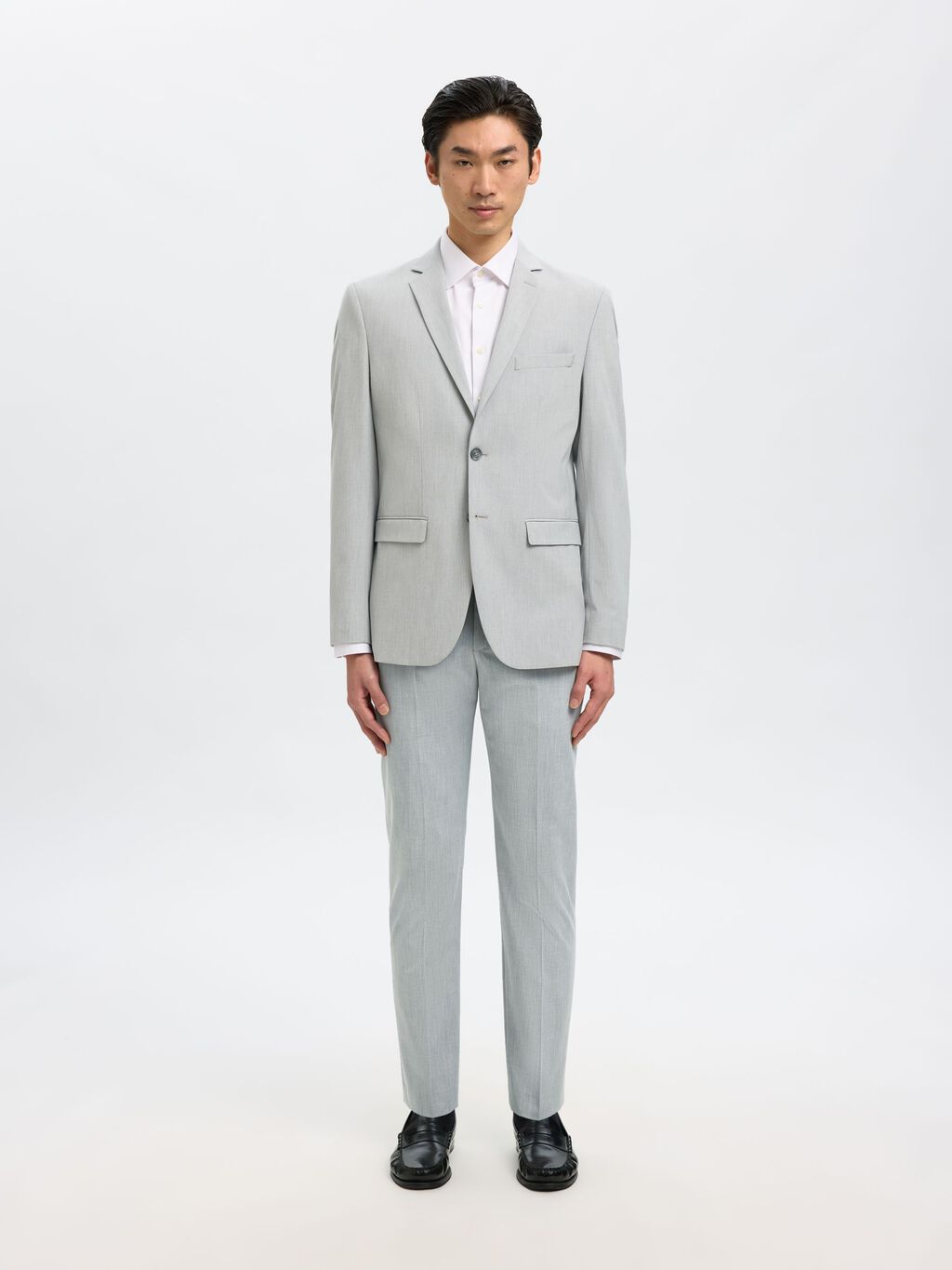 175 SLIM FIT TROUSERS | Grey | Selected